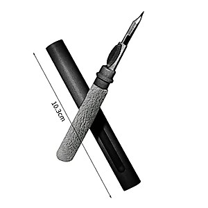 Goodliest 3 in 1 Earbuds Cleaning Pen Portable Earphone Cleaning Pen Earphone Accessories with Soft Brush for Computers Camera Phone White B