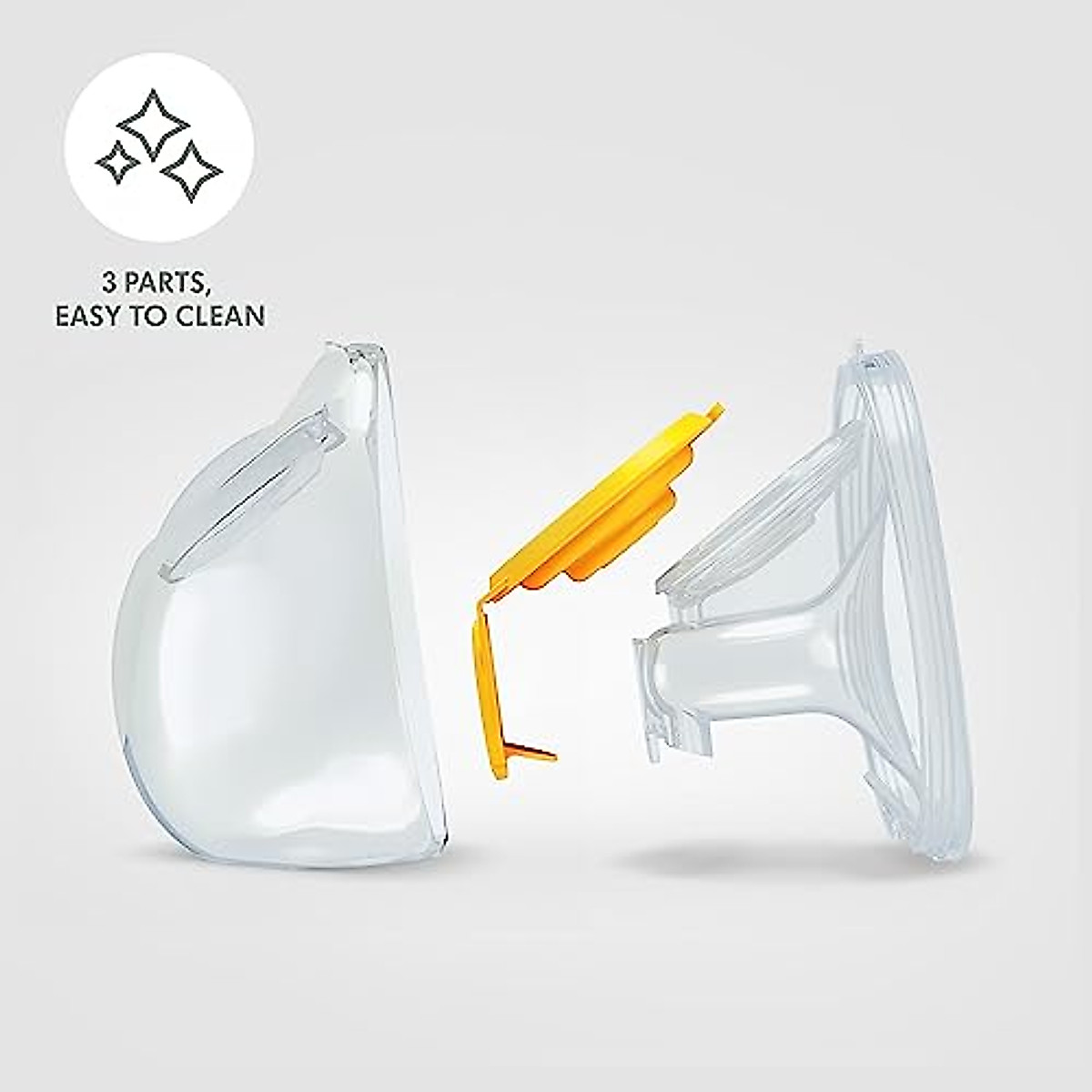 Medela Hands-Free Collection Cups, Compatible with Freestyle Flex, Pump in Style with MaxFlow, and Swing Maxi Electric Breast Pumps, 1 Set of 2 Cups