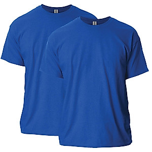 Gildan Adult Ultra Cotton T-Shirt, Style G2000, Multipack, Antique Royal (2-Pack), 2X-Large