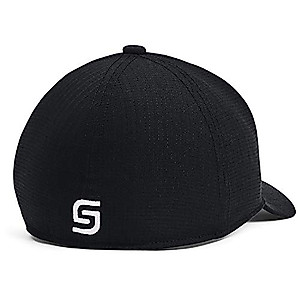 Under Armour Boys' Jordan Spieth Tour Hat, Black (001)/White, Youth Small/Medium