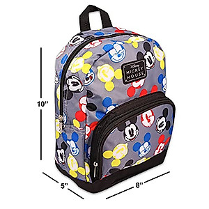 Fast Forward New York Disney Mickey Mouse Mini Backpack for Women -- Canvas Disney Mickey Backpack Purse Shoulder Bag for Adults, Teens