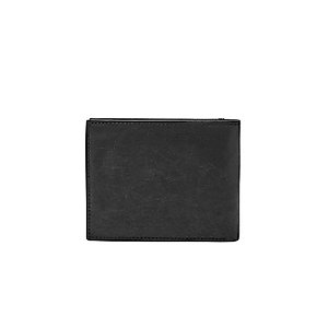 Fossil Men's Ingram Leather RFID-Blocking Bifold with Flip ID Wallet, Black, (Model: ML3784001)