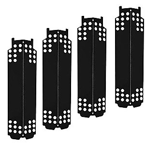 Criditpid BBQ-Element Grill Heat Plate Shield Replacement Parts for CharBroil 463436215, 463436213, 467300115, Porcelain Steel Burner Cover for CharBroil G432-0096-W1. (4 Pack)