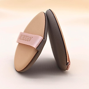 RUBIXIAN Powder Puff for Foundation, 2 Packs Air Cushion Portable Round Makeup Sponges with Air Cushion Powder Puff, Latex-free Blending Sponge and Makeup Puff for Foundation, Cream, Concealer