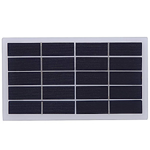 JUnYuKj 2W 5V Polysilicon Solar Panel, Solar Laminate, DIY Solar Panel, Convenient Solar Panel for Camping and Picnic