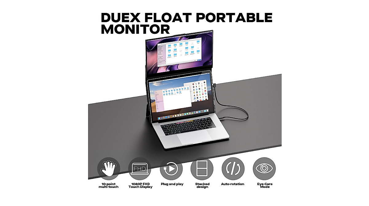 Duex Float Portable Monitor - 15.6" Full HD Dual Screen