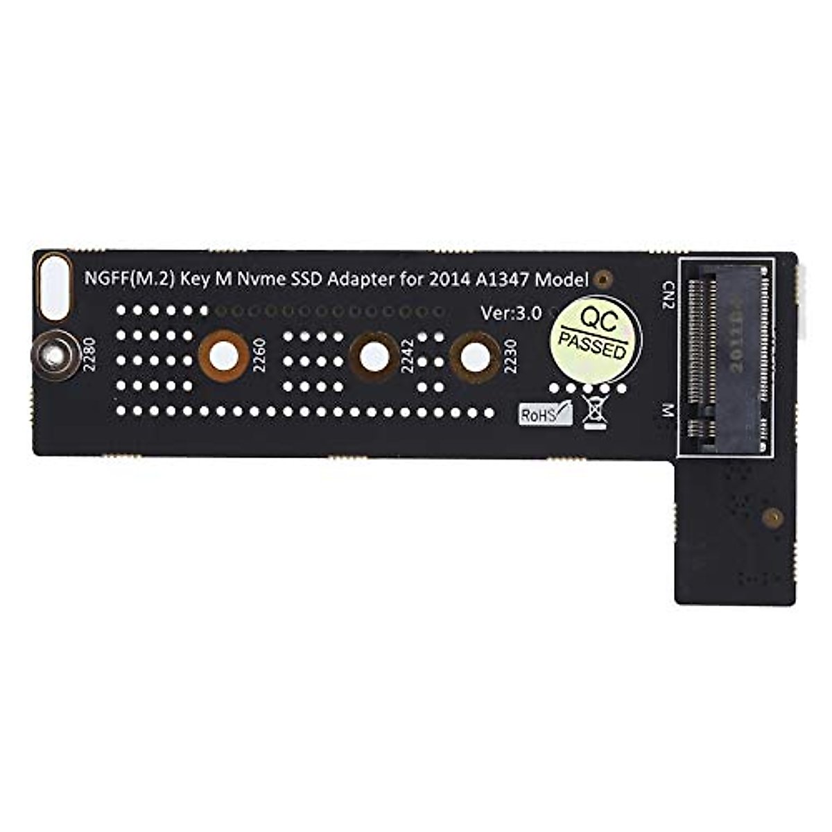 Zyyini Bindpo SSD Converter, M.2 NGFF MKey NVME SSD Converter Card Adapter Module for OS Computer Mini A1347 Model 2014, for M Key SSD