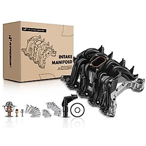 A-Premium Upper Intake Manifold with Gaskets Thermostat Kits Compatible with Ford E/F Series, E150, E250, E350, E450, F150, F250, F350, Excursion, Expedition, 5.4L V8, Replace# 2L1Z-9424-AA