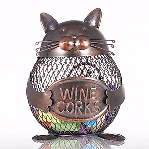 Cat Wine Cork Holder Rack, Wine Vino Cork Collector, Display Cork Storage Decorative Wine Cork Container