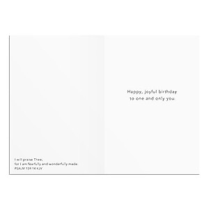 DaySpring - Celebrating You Birthday- King James Version- 4 Design Assortment with Scripture - 12 Geometric Botanical Boxed Cards & Envelopes (J5127)