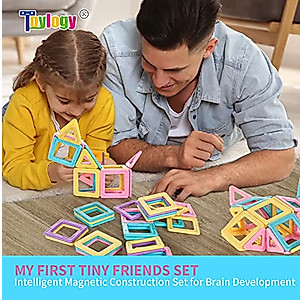 Upgraded Magnetic Tiles Toys for 3 4 5 6 7 Year Old Boys Girls Magnetic Blocks Building Set for Toddlers STEM Learning Toys for Kids Boredom Buster Educational Toys Gifts
