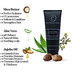 Controlled Chaos Hair Moisturizer for Curly Hair - Paraben & Sulfate Free, Moisturizes & Defines Extra Dry, Curly & Coarse Hair, Leave-in Hair Conditioner - 8 oz