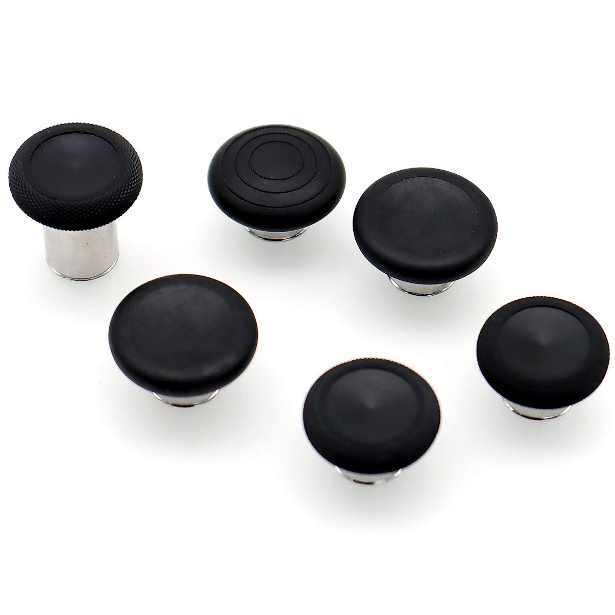 Deal4GO 6-Pack Replacement Magnetic Analog Thumbstick Swap Set for Xbox One Elite 2 Controller Thumb Stick Black