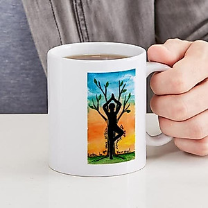 CafePress Yoga Mug Ceramic Coffee Mug, Tea Cup 11 oz