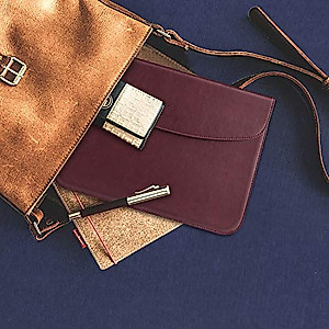 Fintie Sleeve Case for Microsoft Surface Go 4/3/2/1 (2023/2021/2020/2018) - Slim Fit Premium Vegan Leather Cover with Stylus Loop, Compatible w/Keyboard,Burgundy
