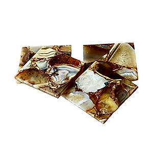 Valentine's Gifts Coaster #4 Dark Brown Agate design Color Coaster Wholesale Price Drink Coaster Tableware Bar Accessories Dinning Tableware