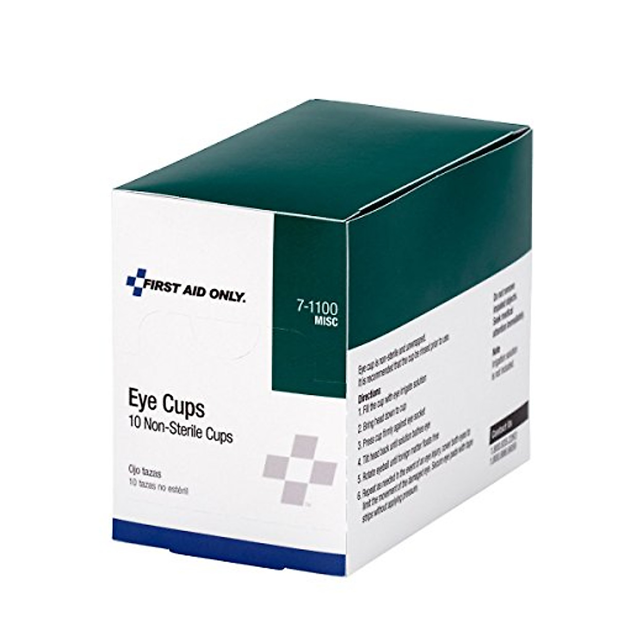 First Aid Only 7-110 Non Sterile Eye Cups, 10 Pack