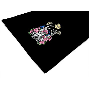 Voatok Gothic Skull Moon Colourful Mushroom Leaves Flowers Kitchen Towels Dish Towels Set of 2,Gothic Skull Halloween Kitchen Hand Towels,Skull Lovers Gifts,Wife Sister Gothic Lover Gifts