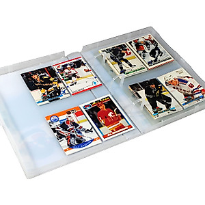 UniKeep Hockey Themed Mini Case for Collectible Trading Cards - Holds UP to 200 Cards