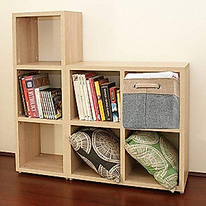 Awekris Foldable Storage Bin Basket Set [3-Pack] Cube Bins Fabric Storage Basket [3-Pack] 13x13x13 inch Collapsible Storage Box Organizer with Handles for Cubby Shelf Nursery Home Closet Large