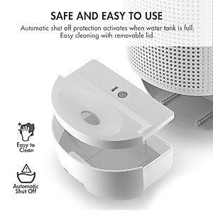 Tenergy Sorbi Dehumidifier w/Air Purifying Function and 3-Pack Replacement H13 Medical Grade Hepa Filter, Ultra-Quiet, Adjustable Air Speeds, and Touch Control