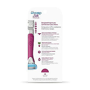 Schick Hydro Silk TrimStyle Moisturizing Razor for Women with Bikini Trimmer,1 Count