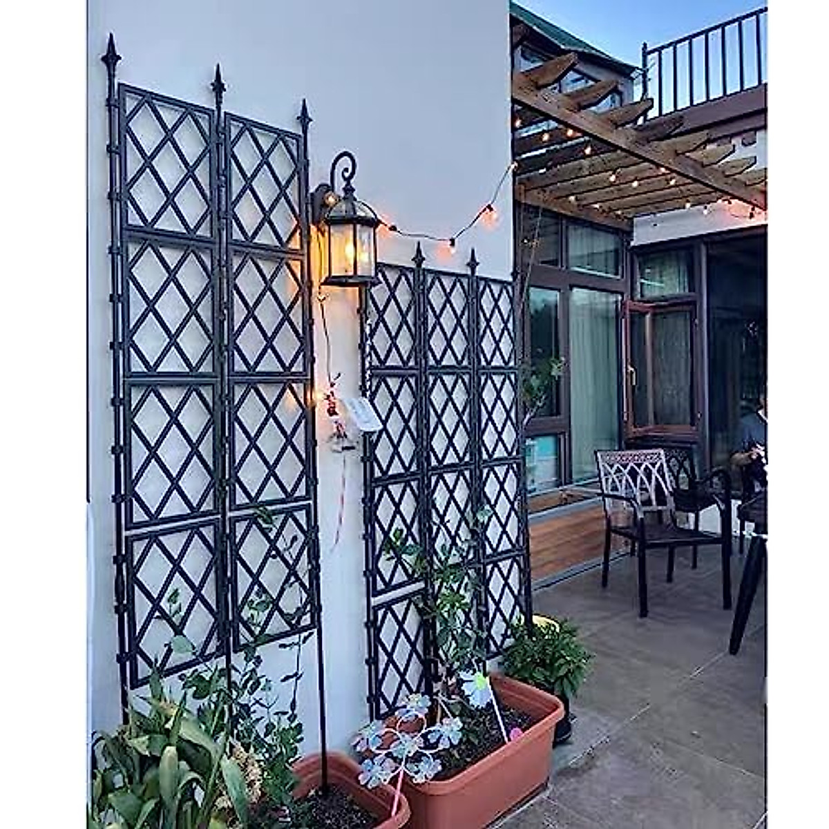 NOIRDA Outdoor Mesh Flower Stand - Garden Trellis