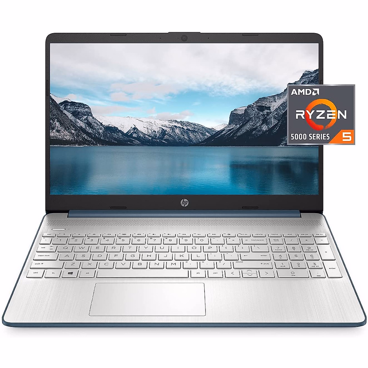 HP 15 Business Laptop Computer, AMD Ryzen 5 5500U, 15.6" FHD Display, Windows 11 Pro, 16GB RAM, 512GB SSD, SD Card Reader, Fast Charge, AC Smart pin, 32GB Durlyfish USB Card (Renewed)