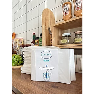 Fit for Dekor Classic Diaper Pails Refills - EZ Fill Diaper Pail Refills 10 Counts(10 Refills), White, (M700WP)