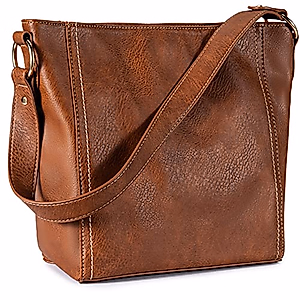 Montana West Purses for Women Vegan Leather Shoulder Purses and Handbags Hobo Bags for Women B2B-MWC-070BR