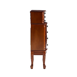 Powell Classic Cherry Jewelry Armoire, 16.5 x 40.25 x 11.88