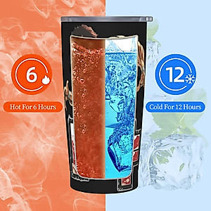 RedVos Anime Baki The Grappler Hanma Baki Band Stainless Steel Mug With Lid And Straw Adult Fashion Coffee Cup 20oz