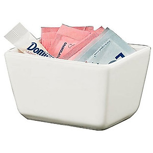 American Metalcraft SPP326 Ceramic Sugar Packet Holder, 3.5" L x 2.5" W, White
