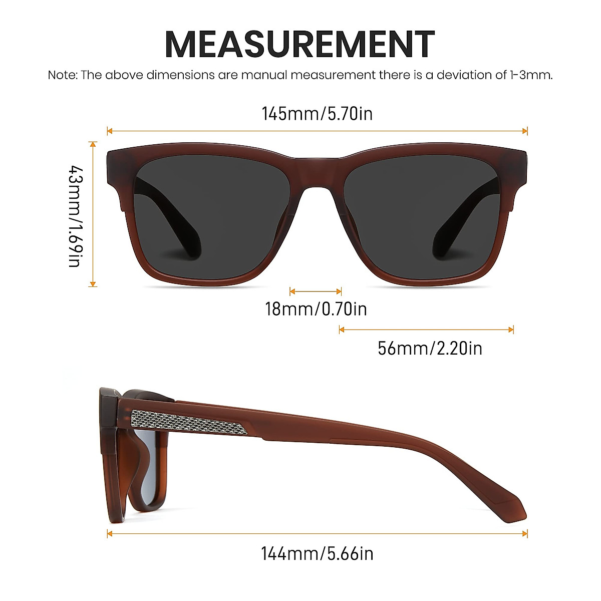 Cyxus 2024 Polarized Rectangular Sunglasses Men Square UV Protection Fashion TR Frame Male Shades Black-2