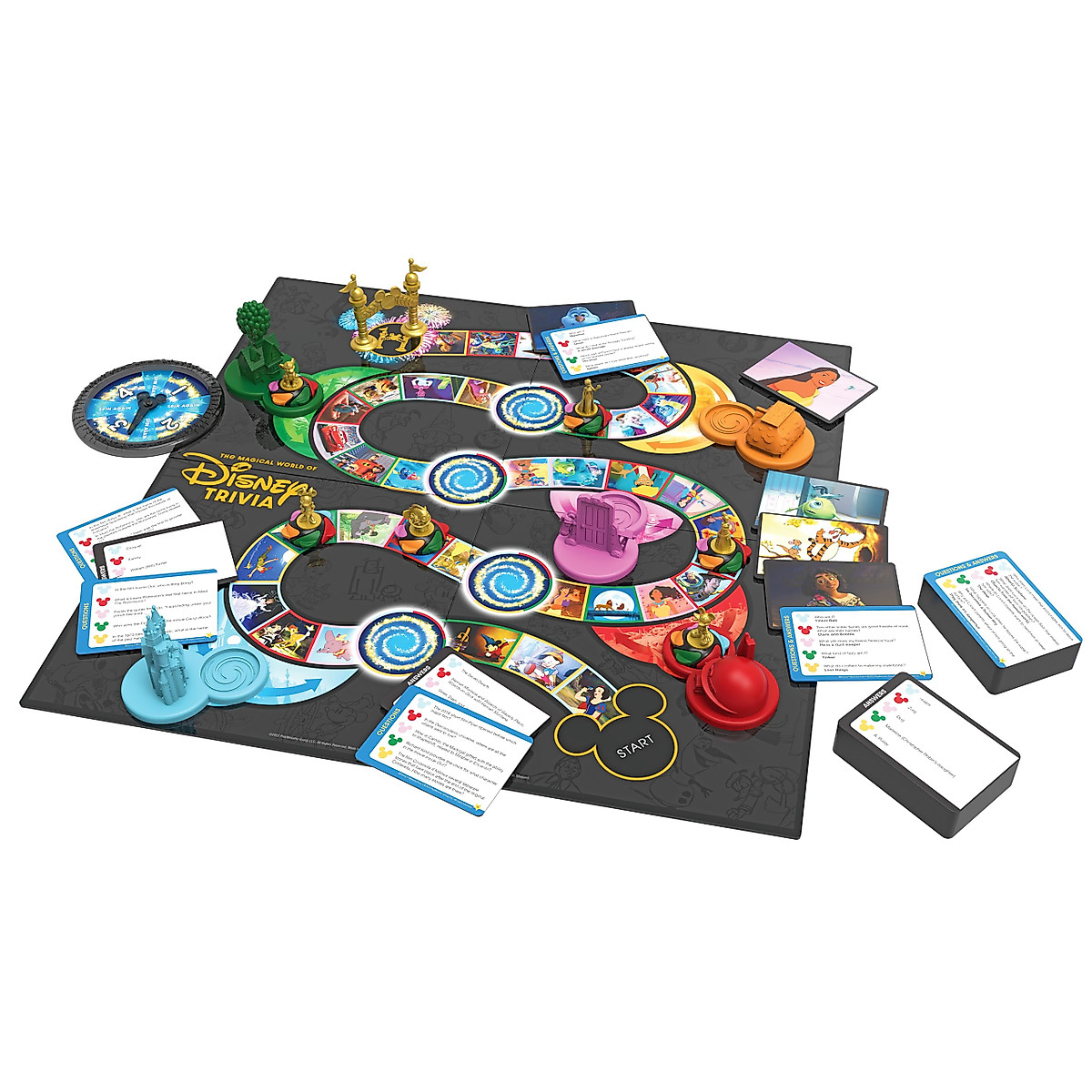 The Magical World of Disney Trivia Game, Family Board Games for Kids and Adults, Disney Gifts, Disney Merchandise, Disney Toys, Games for Family Game Night, Disney Board Games Ages 6, 7, 8, and Up