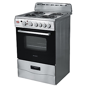 Avanti ERU240P3S ERU240 24" Electric Range Oven with Framed Glass Door, in Stainless Steel