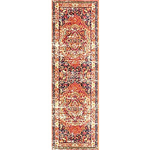 nuLOOM Vintage Mackenzie Runner Rug, 2&#039; 6&quot; x 6&#039;, Orange