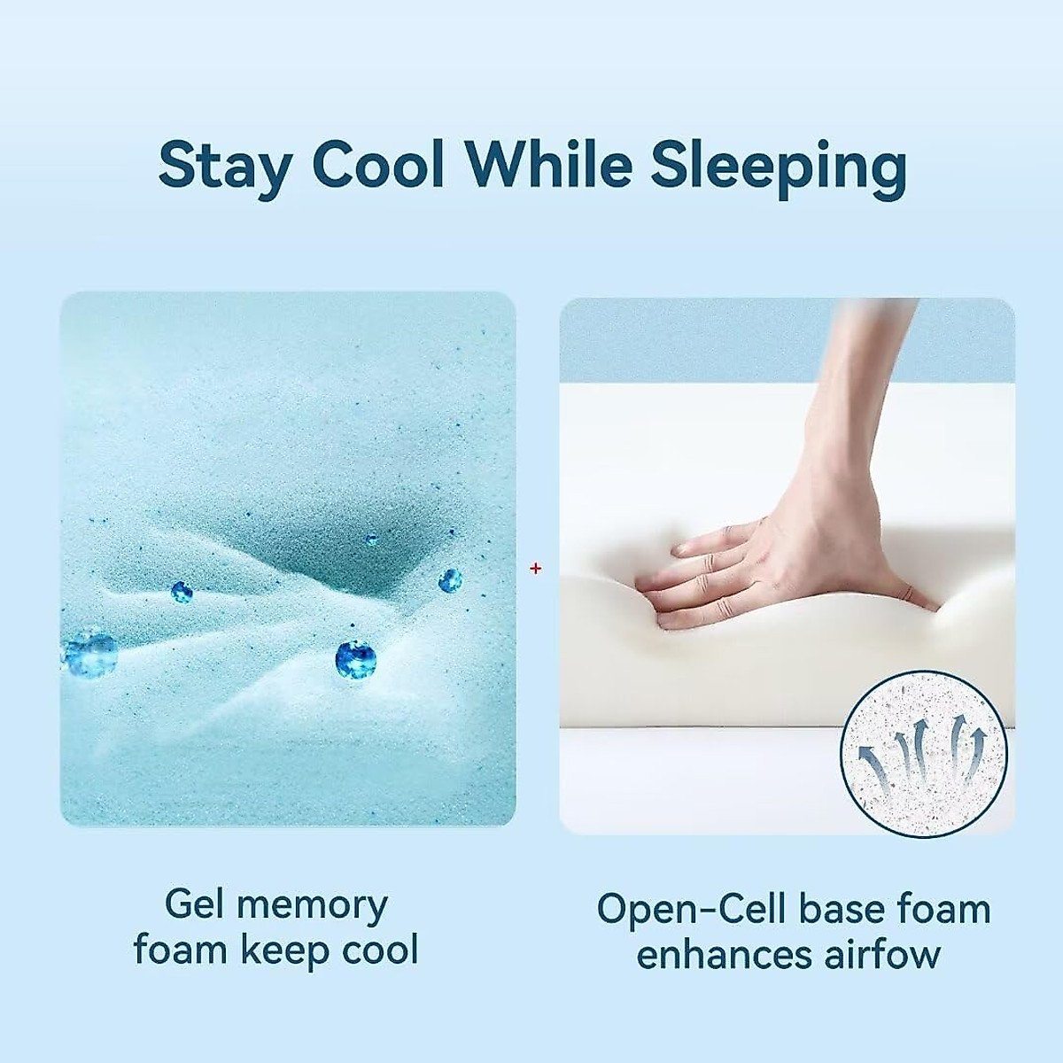 Topllen 5 Inch King Mattress in a Box,Cooling Gel Memory Foam Mattress with Breathable Pillowtop for Pressure Relief,Motion Isolation,Fiberglass-Free,CertiPUR-US® Certified,CertiPUR-US® Certified