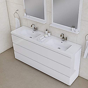 Alya Bath Paterno Bathroom Vanity, White
