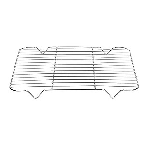 AUNMAS Rectangular Baking Pan and Rack, Easy Healthy Roasting Pan for Cooking Baking(23.5 * 17.5 * 5CM)