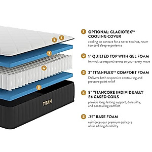 Brooklyn Bedding Titan 11" Hybrid Mattress for Plus Size Sleepers, Full