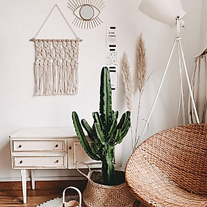 AIFUN Macrame Cord 3mm X 547yd Not Dyed 100% Natural Cotton Macrame Rope, 4 Strand Twisted Cotton Cord Rope for Handmade Wall Hanging ,Plant Hangers, Crafts, Knitting, Gift Wrapping(3mm X 500m)