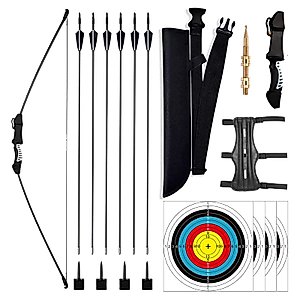 Sumpley Archery Bow and Arrow Set - Bow and Arrow for Adults - Archery Training Outdoor Sports Game Hunting Gift for Teens and Kids