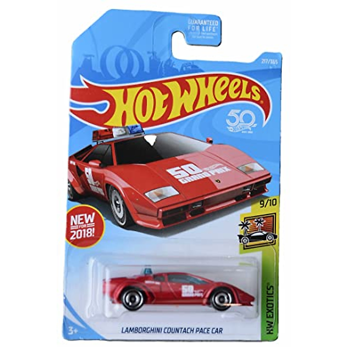 Hot Wheels Lamborghini Countach Pace Car, Exotics 9/10 - red
