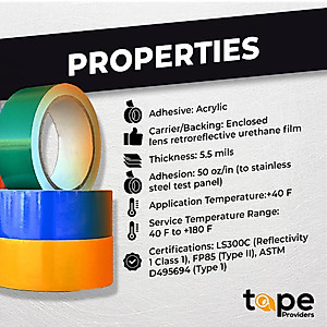 WOD RTC7 Engineering Grade Retro Reflective Tape Silver/White, 1 inch wide x 30 ft. Outdoor Waterproof Safety Reflector for Autos, Bikes, Camper, Boat Striping, and Traffic Signage Marking