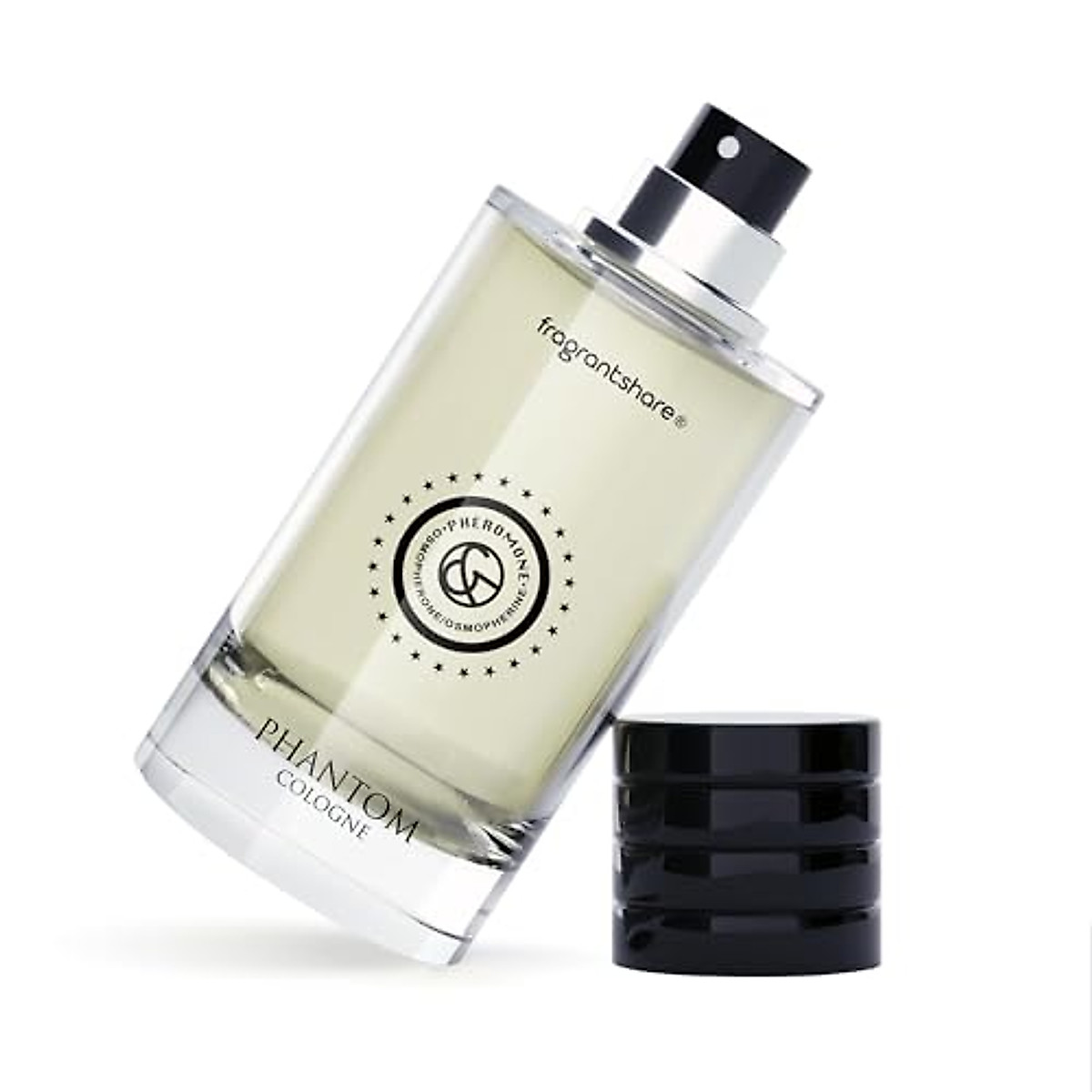 FragrantShare Cologne for Men Spray EDP Contains - pheromone Cologne for men Perfume Oil Phantom Woody Fragrance (Fougère)-1.67oz Portable -Black