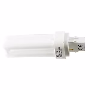 GE 97586/975865 F13DBX23/827/ECO - 13 Watt Quad-Tube Compact Fluorescent Light Bulb, 2 Pin, 2700K