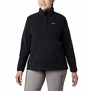 Columbia Women's Benton Springs 1/2 Snap Pullover, Black, X-Small
