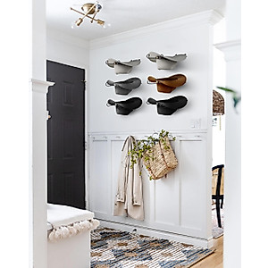 WNXSLOAD Cowboy Hat Rack 6 Pieces, DIY Cowboy Hat Holder for Wall, Hat Rack for Cowboy Hats, Cowboy Hat Hanger Keeps Original Shape of Hat, Cowboy Hat Rack Wall Mount, Adjustable to Install