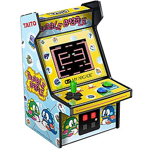 My Arcade Micro Player Mini Arcade Machines: Bubble Bobble and Ms. Pac-Man Video Games, Fully Playable, 6.75 Inch Collectibles, Color Displays, Speakers, Volume Buttons, Headphone Jacks - Electronic Games